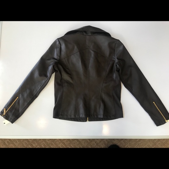 Kenneth Cole | Jackets & Coats | Kenneth Cole Faux Leather Jacket Size ...